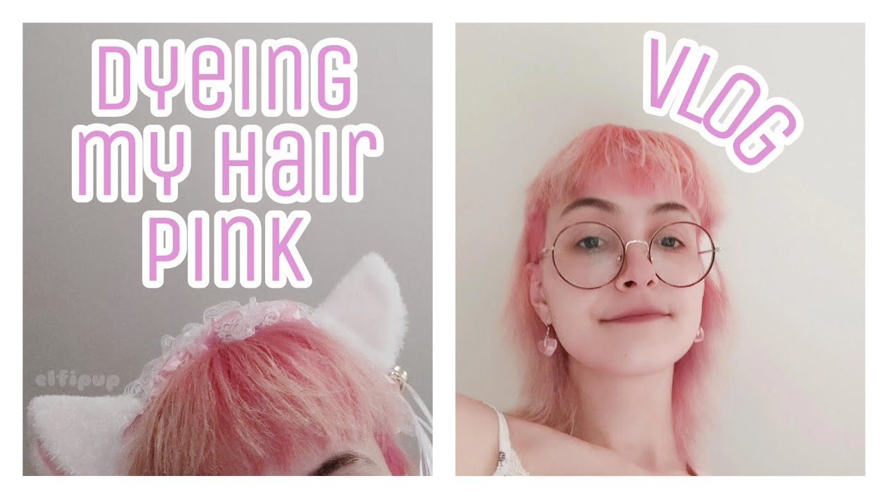 dyeing my hair pink!! | sfw agere ♡ - YouTube
