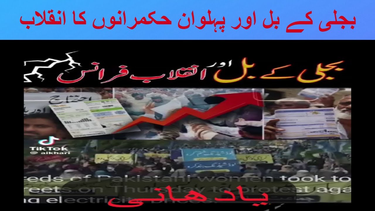 BIJLI KAY BILL OAR PEHALWAAN HUKAMRAAN | FRANCE INQILAAB | #HadiSaimFun ...