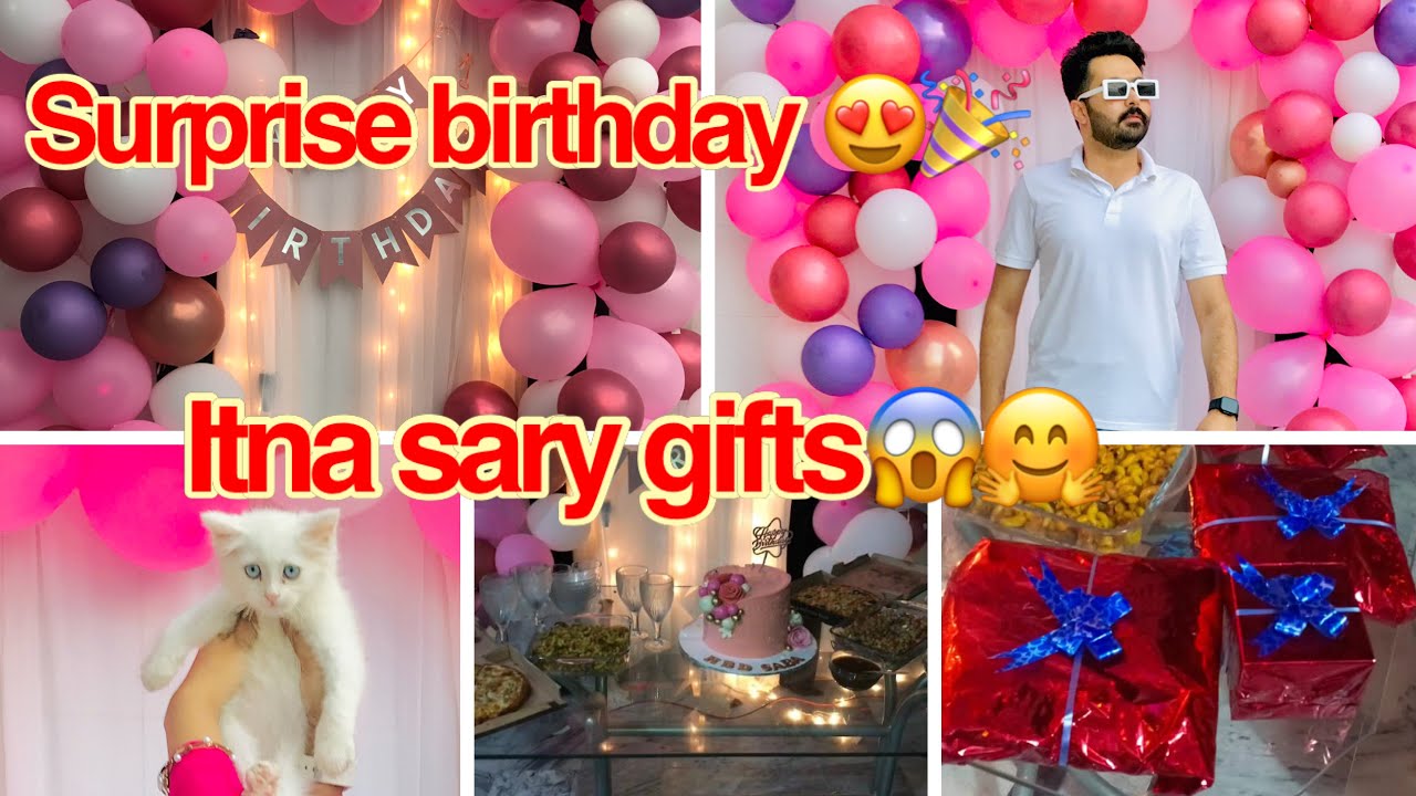 Saba ke surprise birthday party🎉||birthday celebration ideas||Pakistani ...