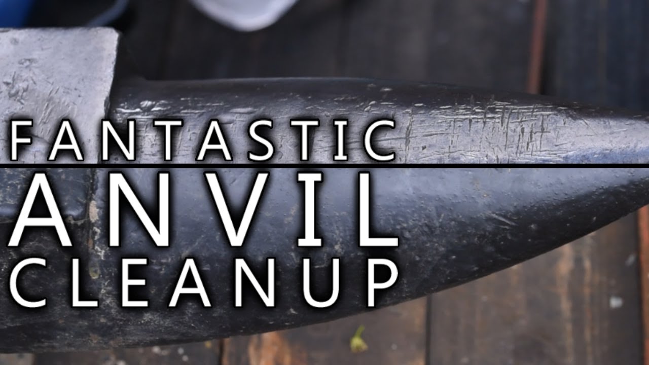Cleaning up an Anvil Left In A Flower Bed - YouTube