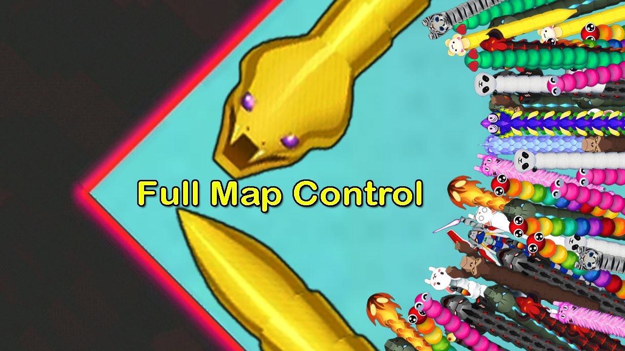 How To Control Full MAP of Snake io Lobby | Epic Snake io Gameplay 🐍 ...