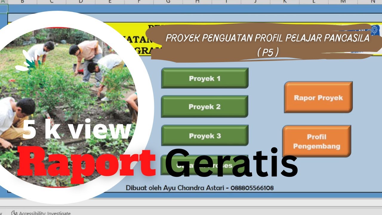 RAPORT P5 Pelajar Pancasila dan cara mengisi download geratis 5 k view ...