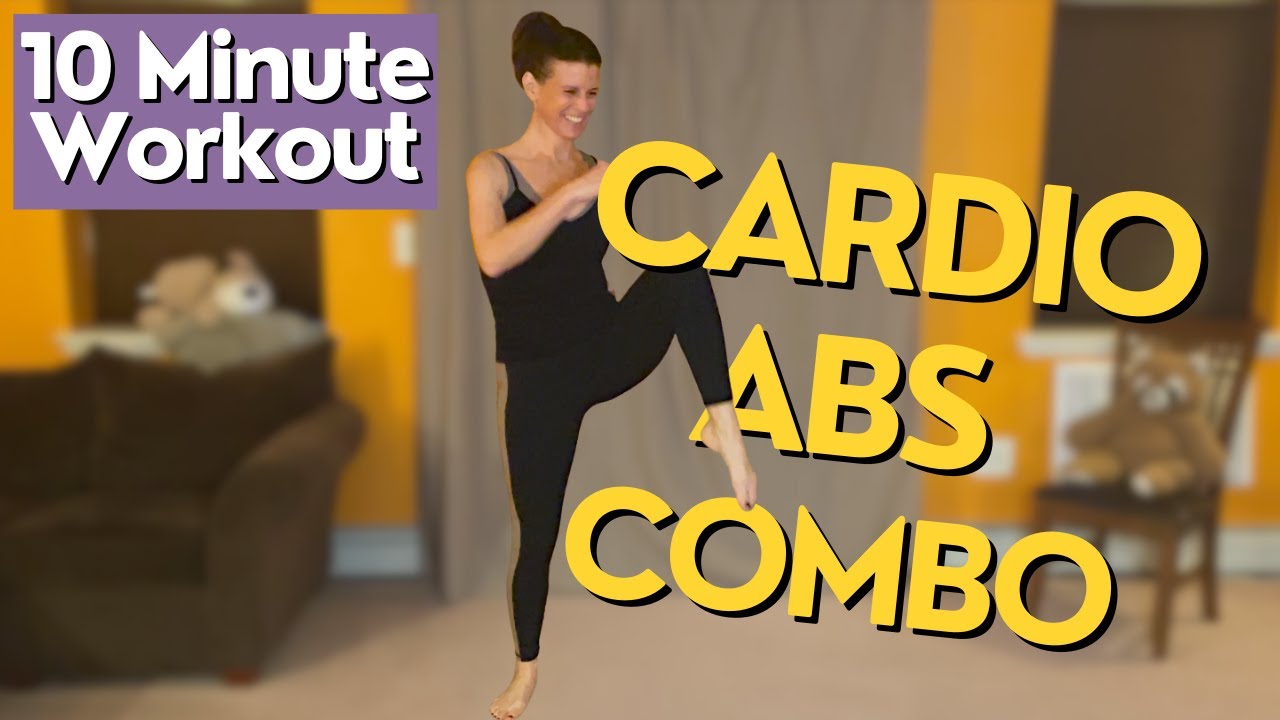 10 Minute Cardio and Abs Combination Workout / All on your feet - YouTube