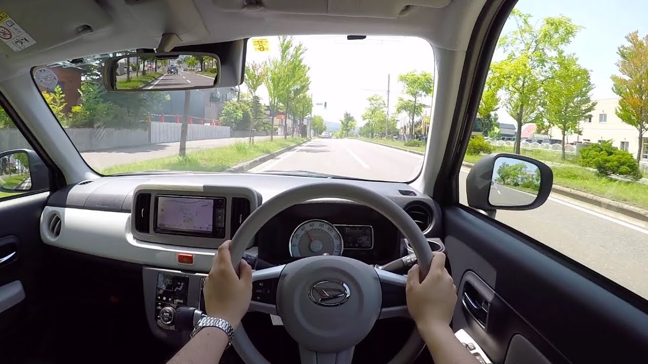 【Test Drive】2018 New DAIHATSU Mira TOCOT 4WD - POV City Drive - YouTube