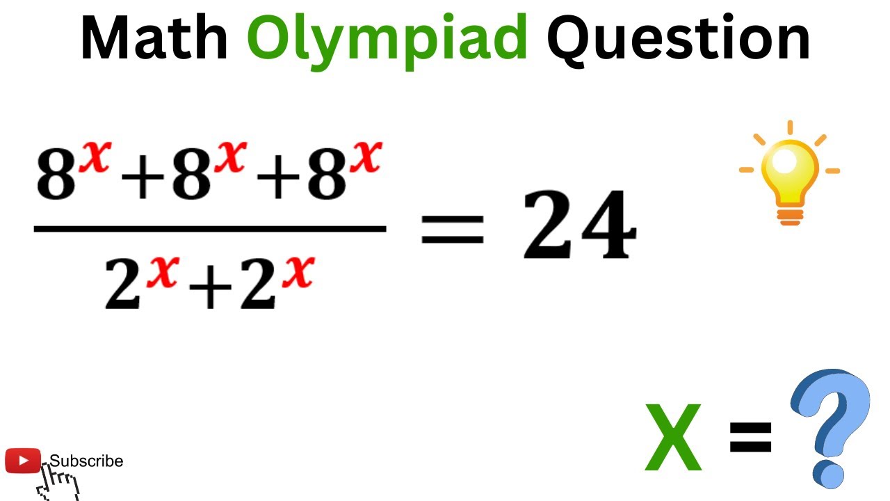 IF 8 x 8 x 8 x 2 x 2 x 24 Then X Learn How To Solve Quickly YouTube