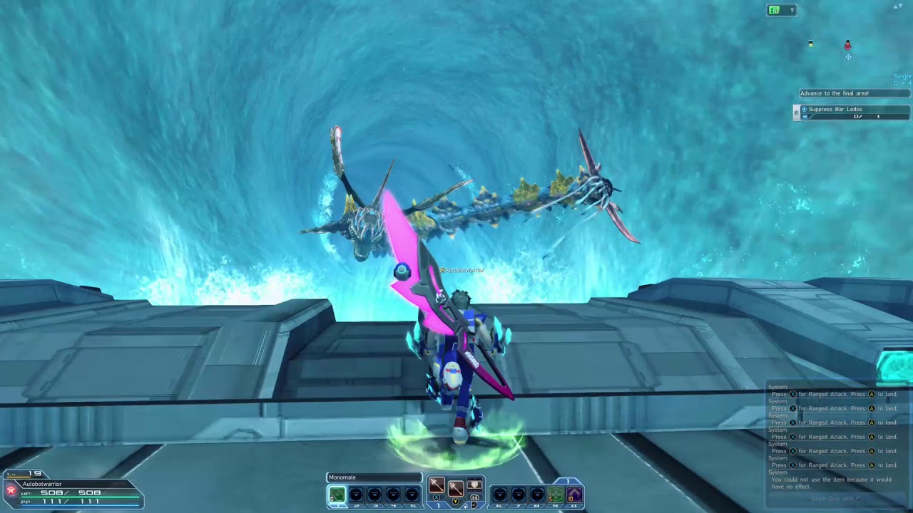 Phantasy Star Online 2 Open Beta Boss fight on my Xbox One X - YouTube