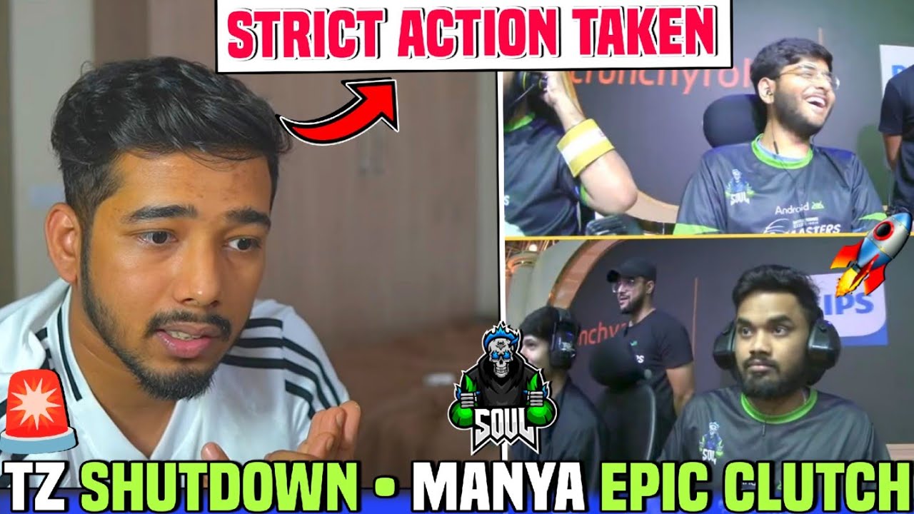 Scout Took Strick Action on This! ⚠️ SouL Manya Epic 1v3 🔥 TZ Shutdown 🚨 Team SouL 🚀 - YouTube