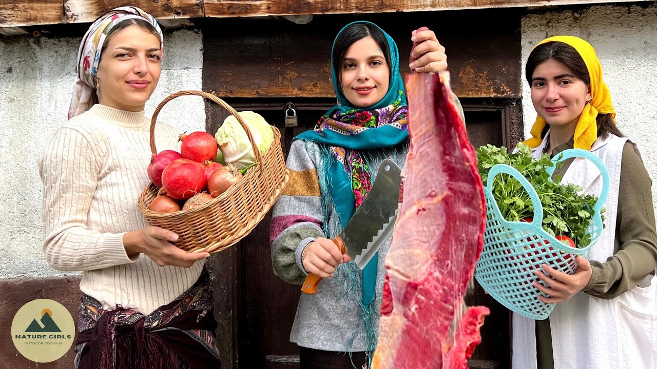 Cabbage dolma | Traditional Iranian Dish | VillageLifestyle in Iran ...