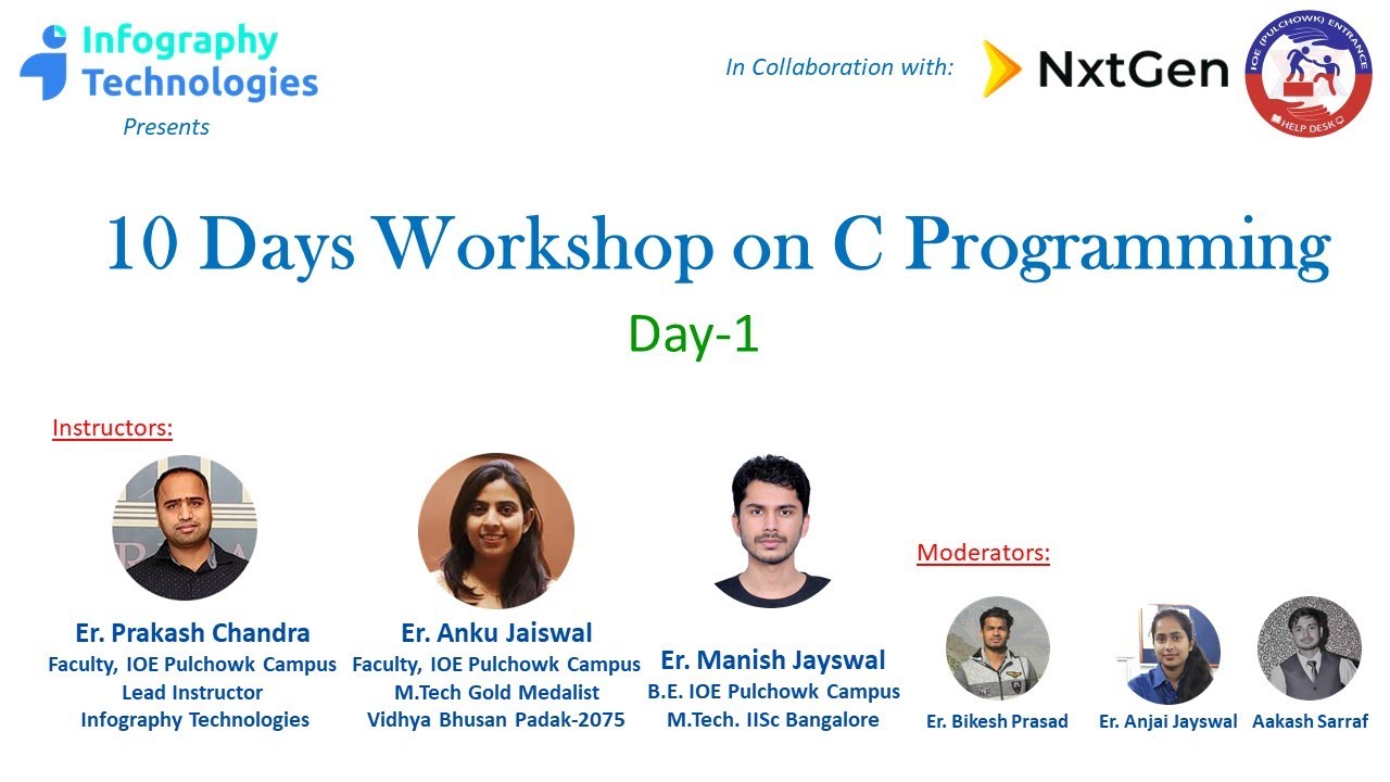 Day 1: C Programming Workshop 2022 - YouTube