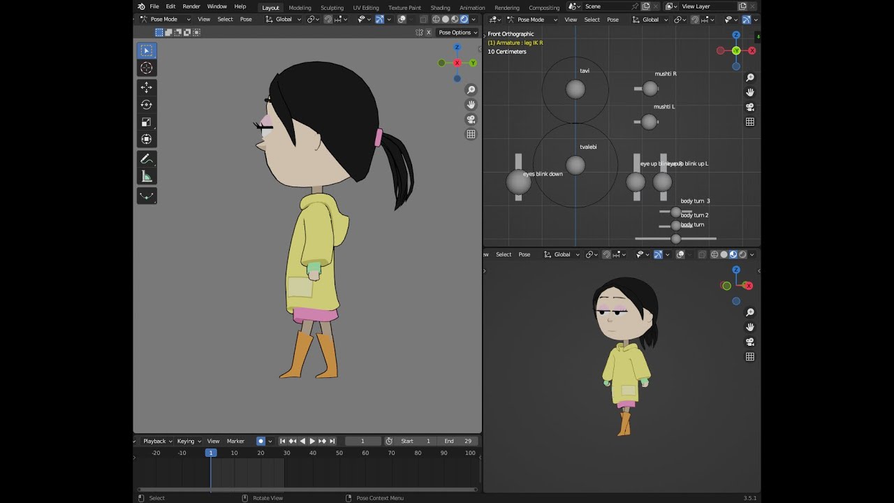 how to make walk animation in Blender 3D - YouTube