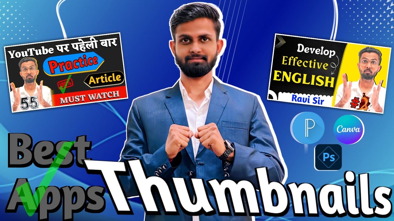 Best App for Thumbnails🔥 | Pixellab or Canva ? | Youtube Thumbnails ...