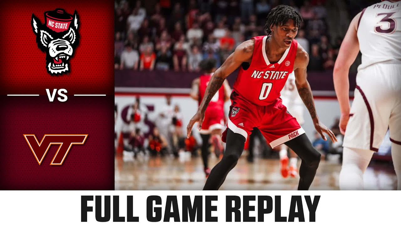 NC State vs. Virginia Tech Full Game Replay | 2022-23 ACC Men’s ...