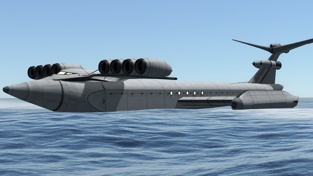 KSP: The Caspian Sea Monster (Ekranoplan) - YouTube