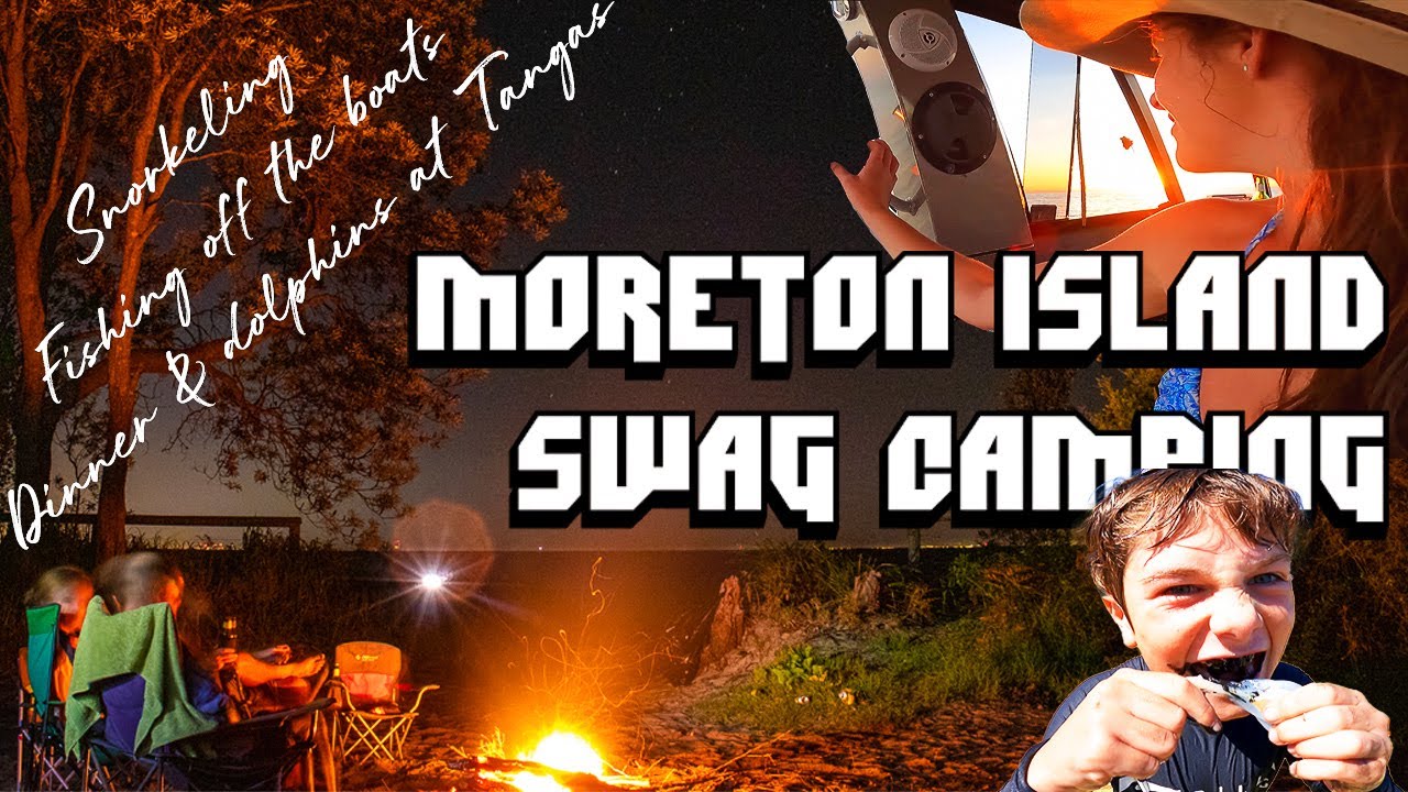 MORETON ISLAND CAMPING | fishing from the boat, swags, snorkelling ...
