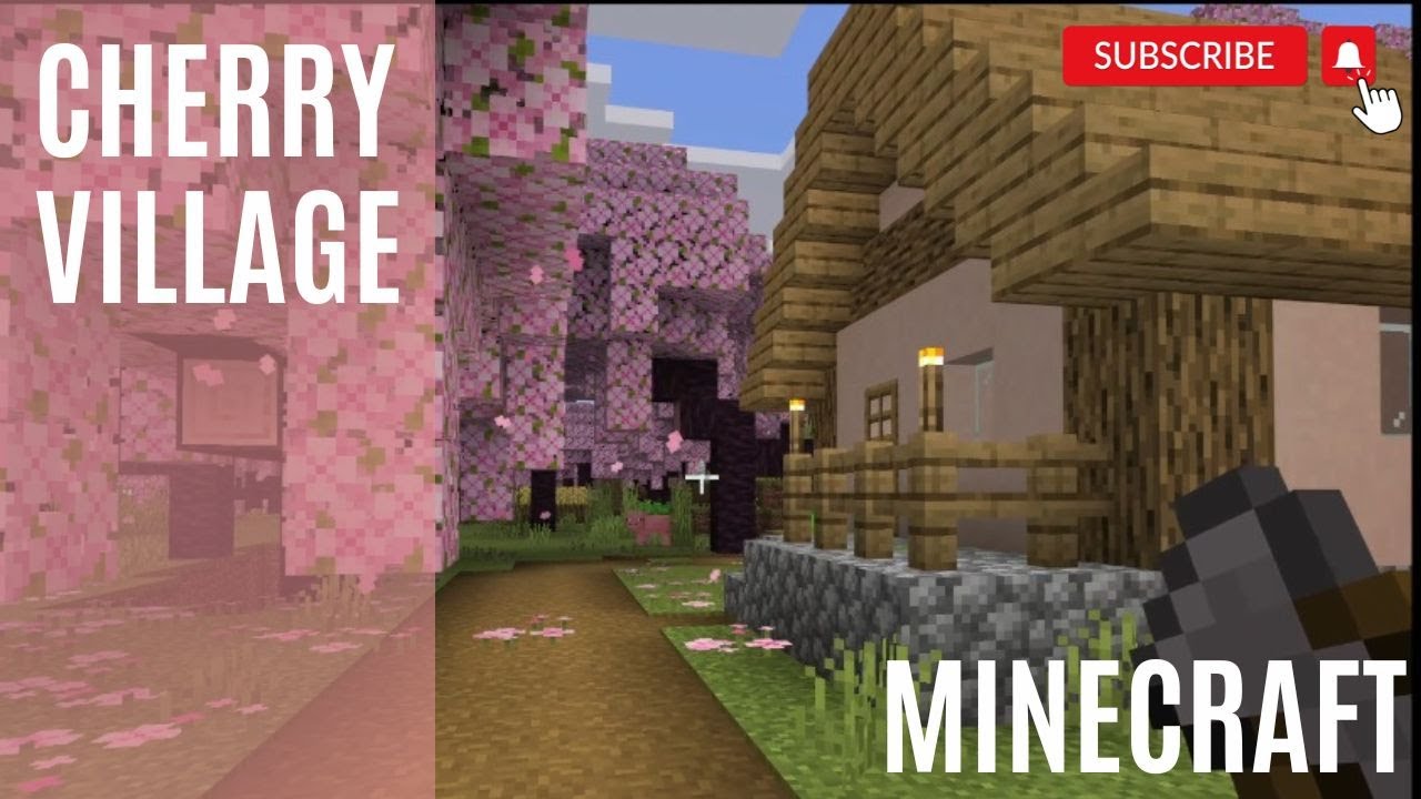 Minecraft - Cherry Village - YouTube