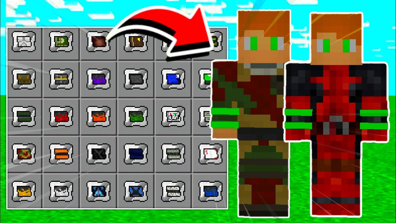 NOVO ADDON/MOD QUE ADICIONA VÁRIAS ROUPAS NO MINECRAFT PE! (Minecraft ...