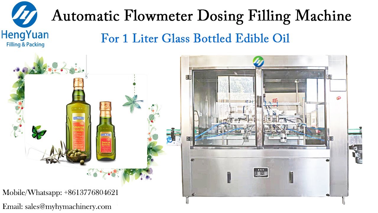 Automatic Flowmeter Dosing Filling Machine for 1 Liter Glass Bottled ...