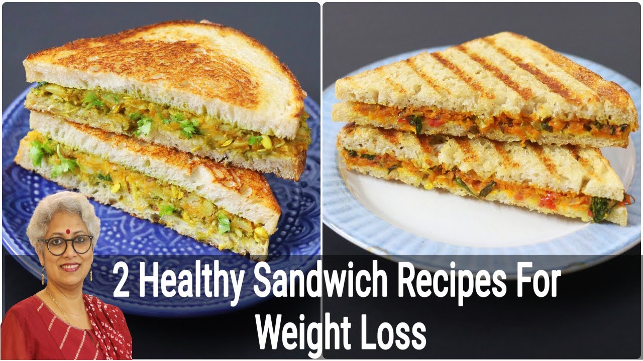 2 Healthy Sandwich Recipes For Weight Loss | Skinny Recipes - YouTube