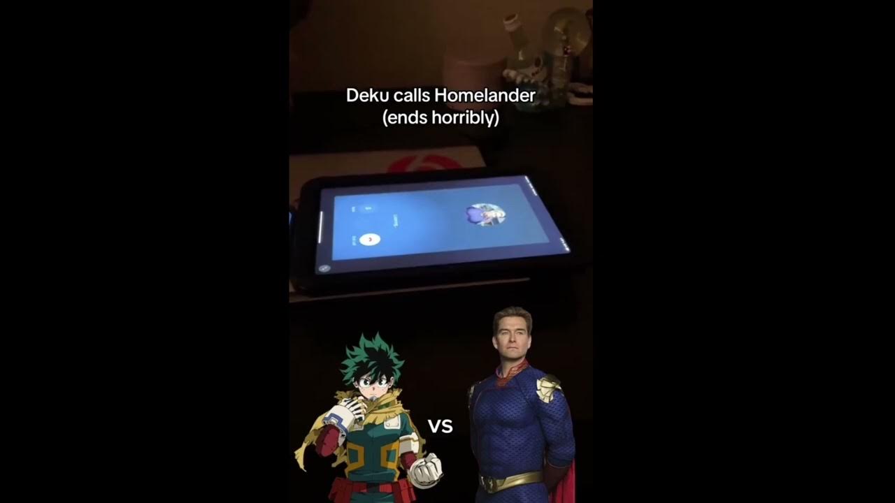 Deku calls Homelander - YouTube