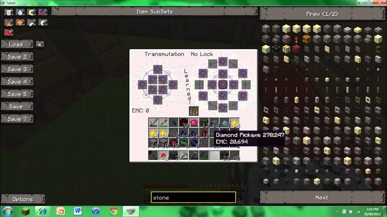 tekkit vid ep 5 making a transmutation table - YouTube