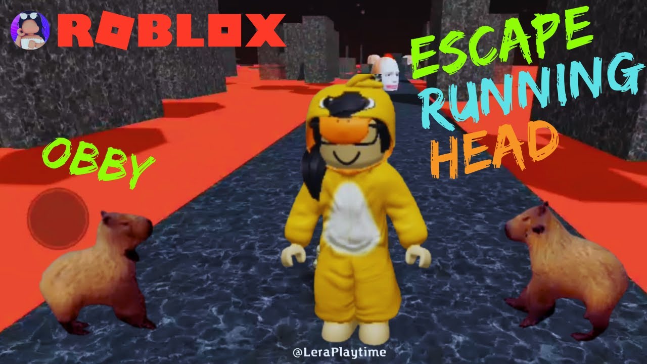escape running head 🏃🏾‍♂️ obby 😜 funny moments - YouTube