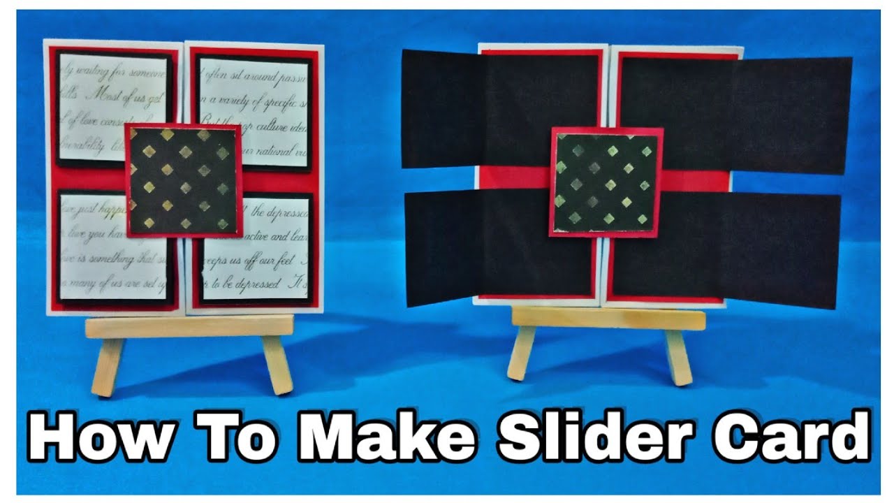 How To Make Slider Card Tutorial By HDS Craft :) - YouTube
