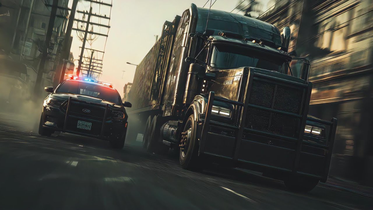 Cinematic Action truck Chase Sequence - YouTube