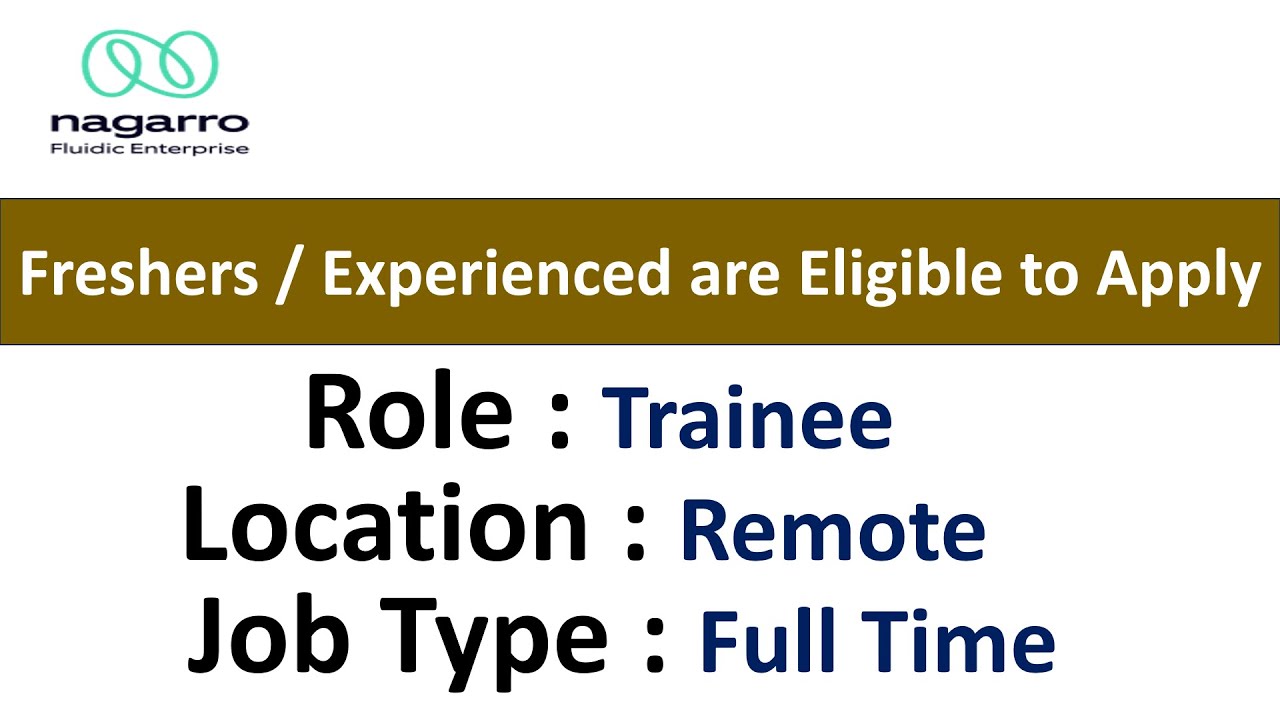 Nagarro Hiring Trainee - Freshers / Experienced are Eligible to Apply - YouTube