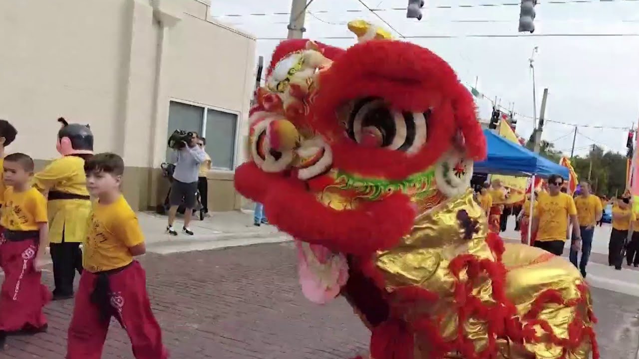 Central Florida Dragon Parade dances down Mills 50 - YouTube