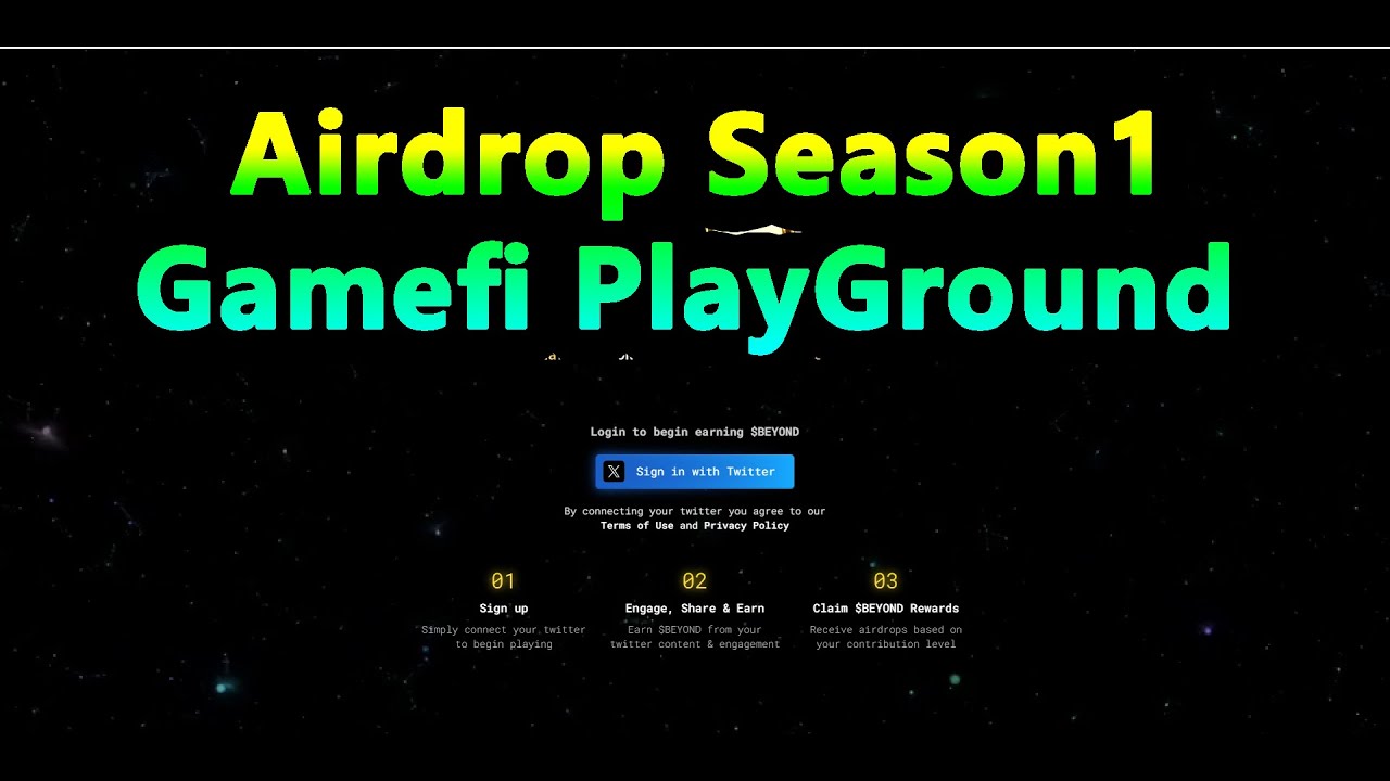 Airdrop Season 1 Chia Sẻ 2.500.000 Token BEYOND Dự Án Gamefi - YouTube