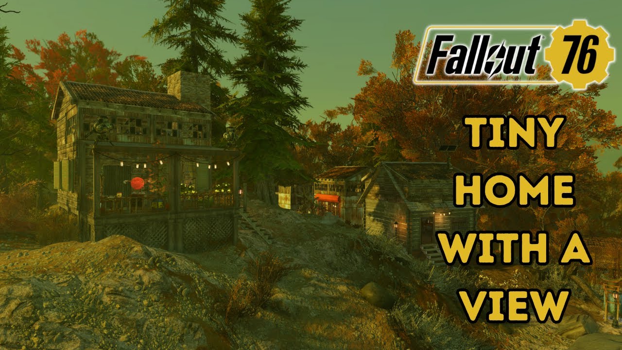 FALLOUT 76 | TINY HOME WITH A VIEW | MIRE/SAVAGE DIVIDE | CAMP BUILD - YouTube