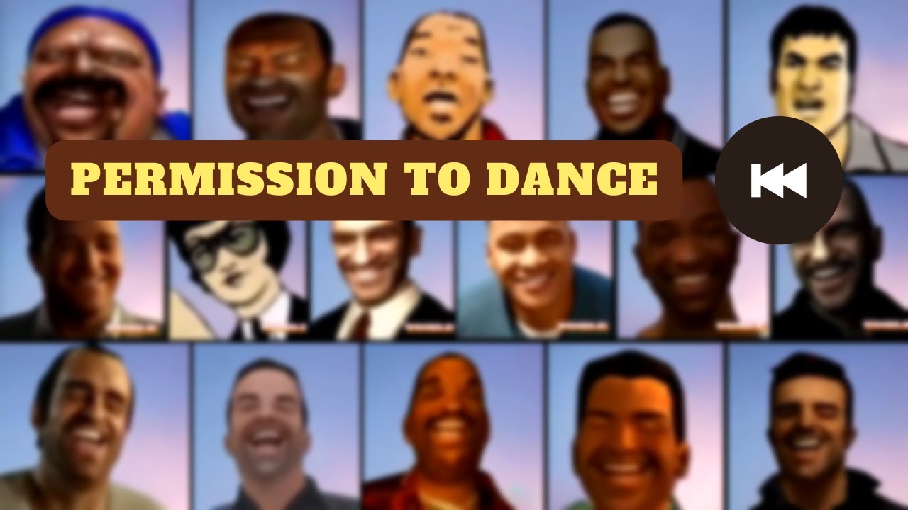 Every GTA Protagonist Singing Permission To Dance (REVERSE) - YouTube