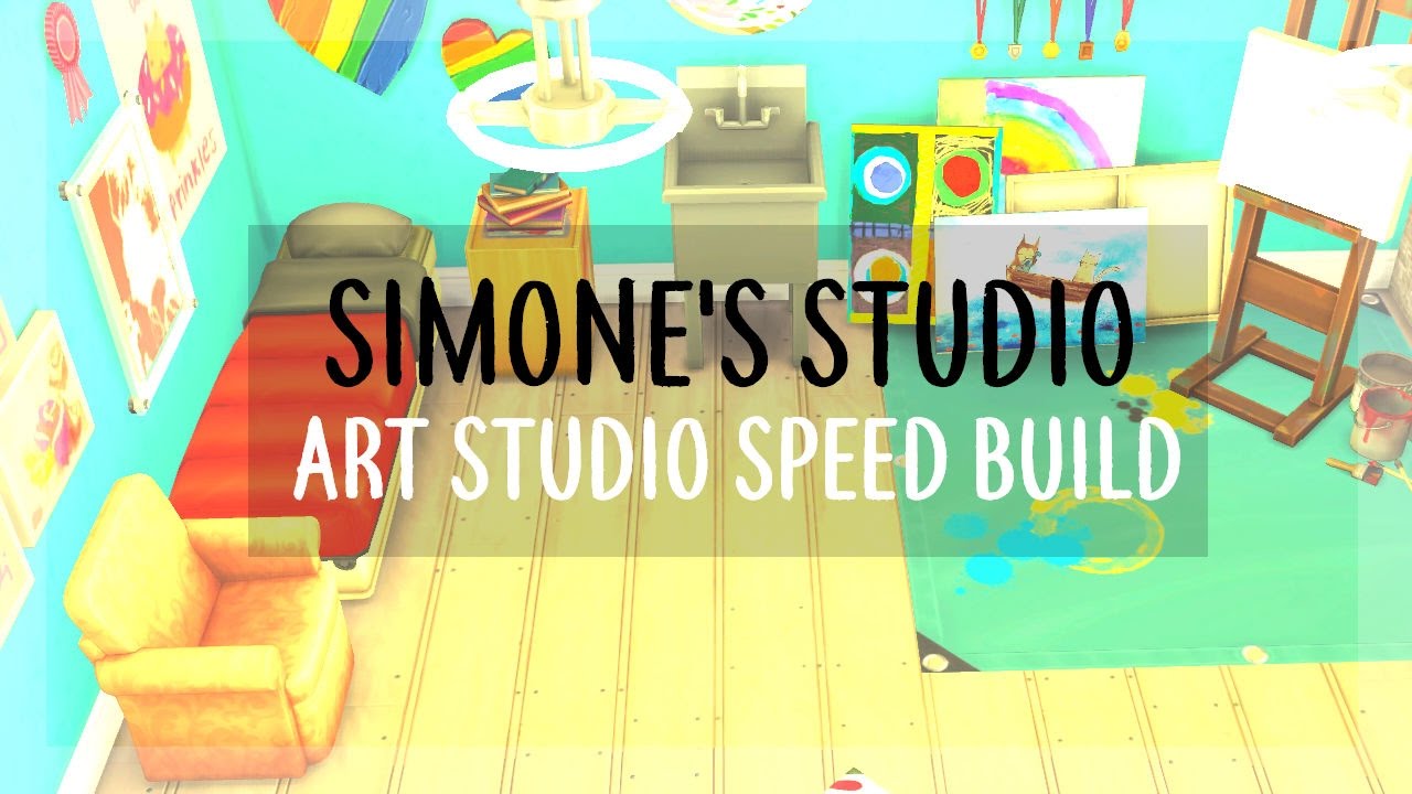 THE SIMS 4 SPEED BUILD: SIMONE'S STUDIO - YouTube