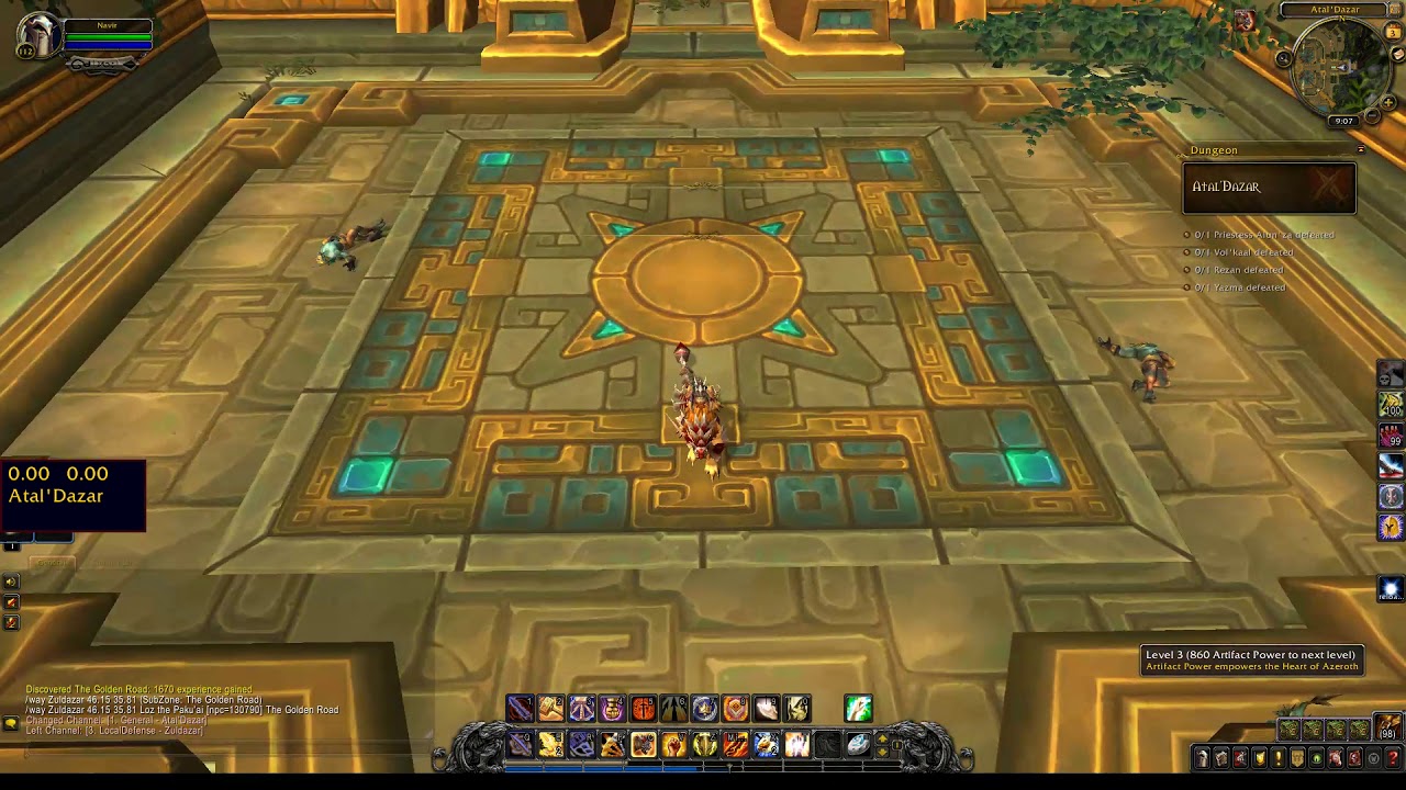 Atal'Dazar Entrance Location WoW - YouTube