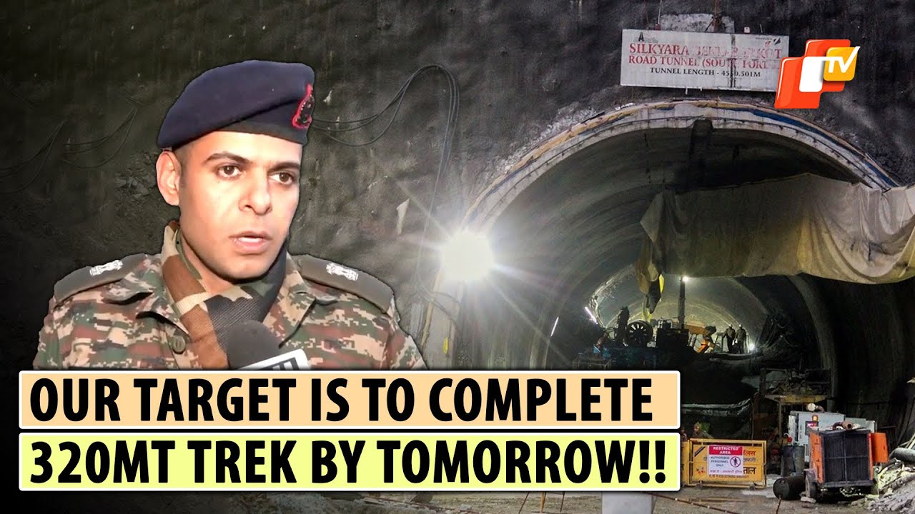 Uttarkashi Tunnel Rescue: Target Is To Complete Building 320mt Trek By ...