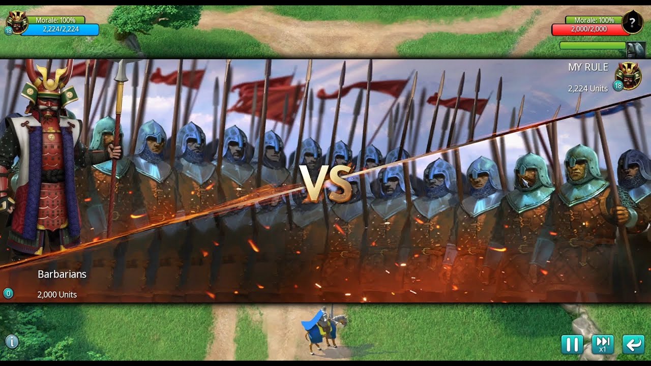 First time Victory Campaign Battle Won I Played March of Empires War of ...