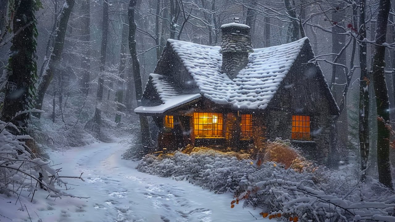 Powerful Snowstorm Winds In Winter Ambient Sounds For Relaxation, Sleep ...