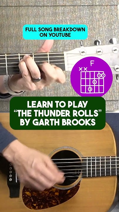 How to Play The Thunder Rolls by Garth Brooks | Beginner Guitar Chords - YouTube