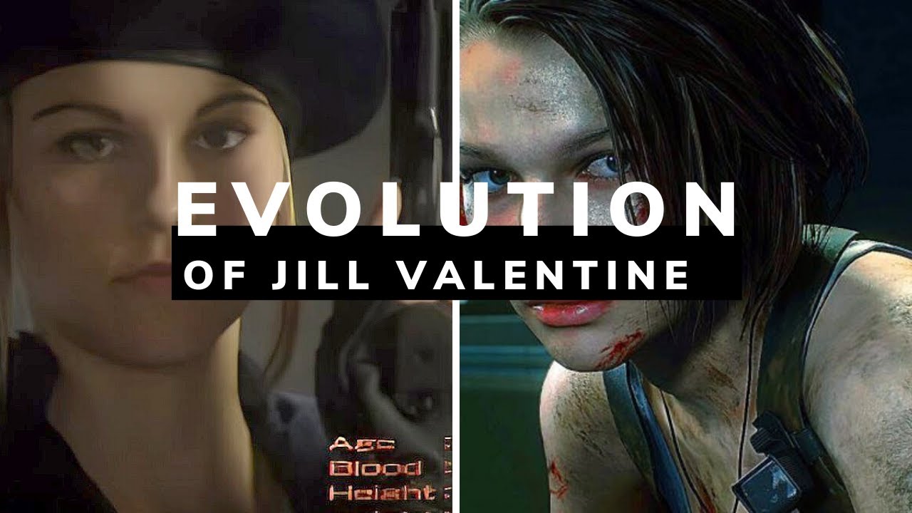 Evolution of the appearances of Jill Valentine in video games (1996 ...