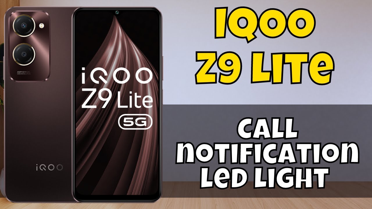 Call notification led light IQOO Z9 Lite | How to use call notification ...