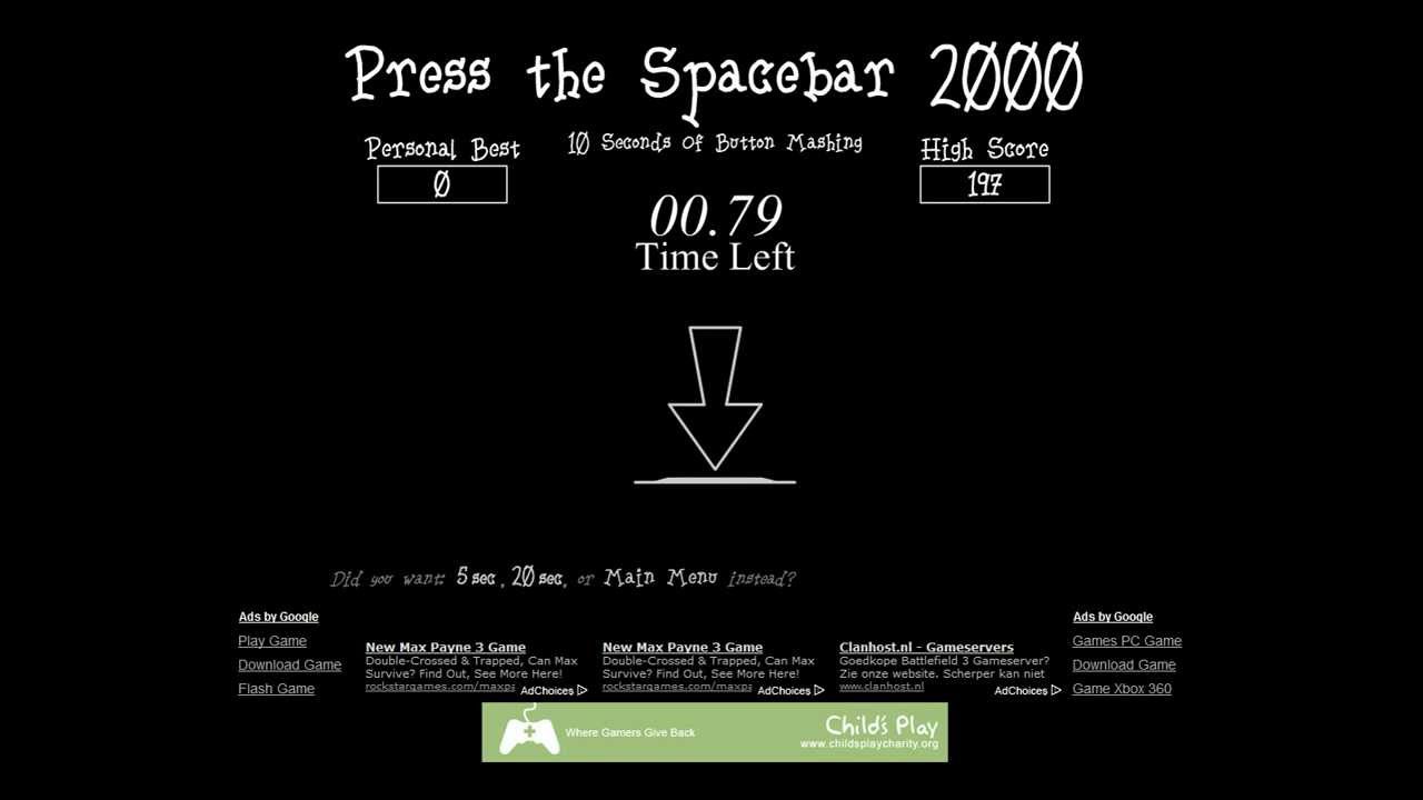 Press the spacebar - YouTube