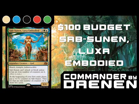 Let's Build a $100 Budget Sab-Sunen, Luxa Embodied Commander Deck - YouTube