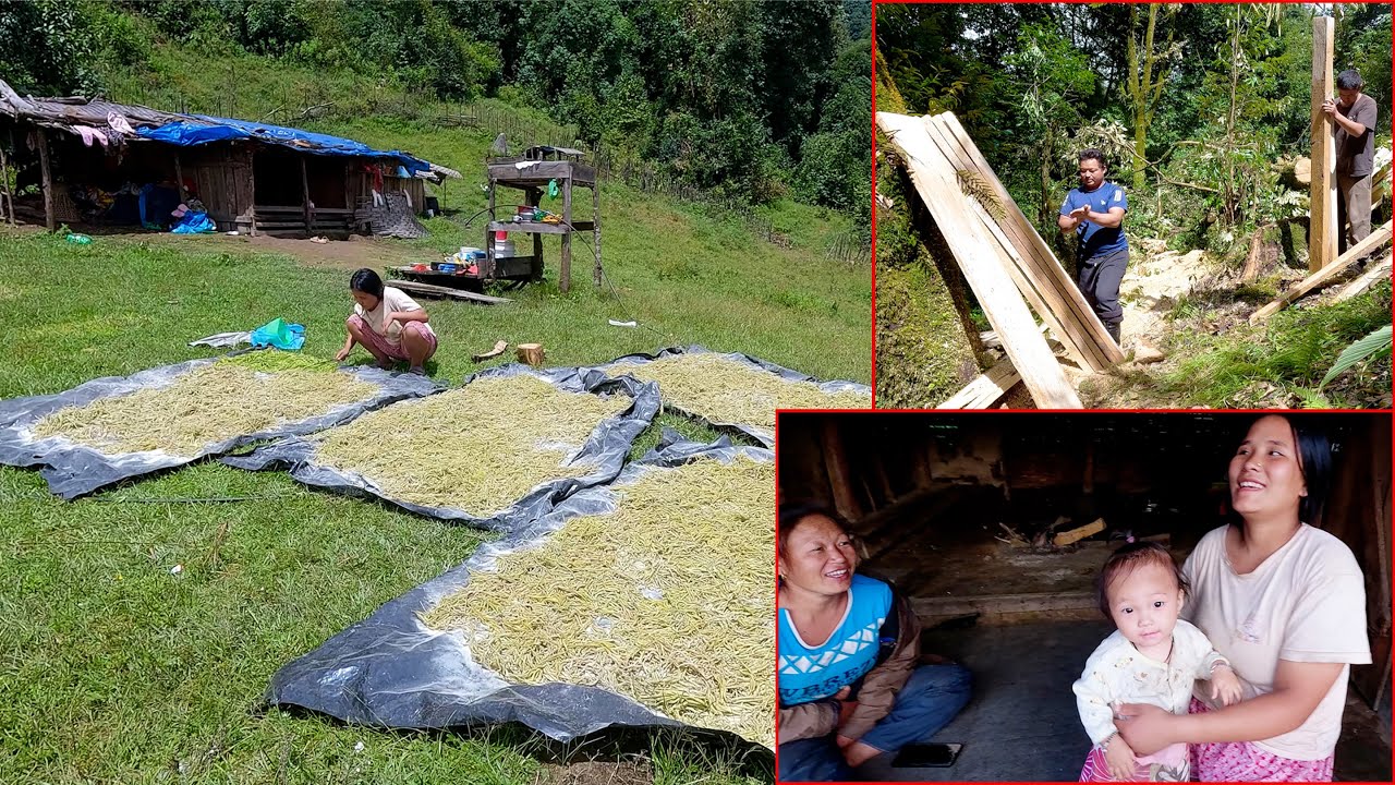 Mr. Nati cutting wood for sets for the series KHARK || Manjita gets ...