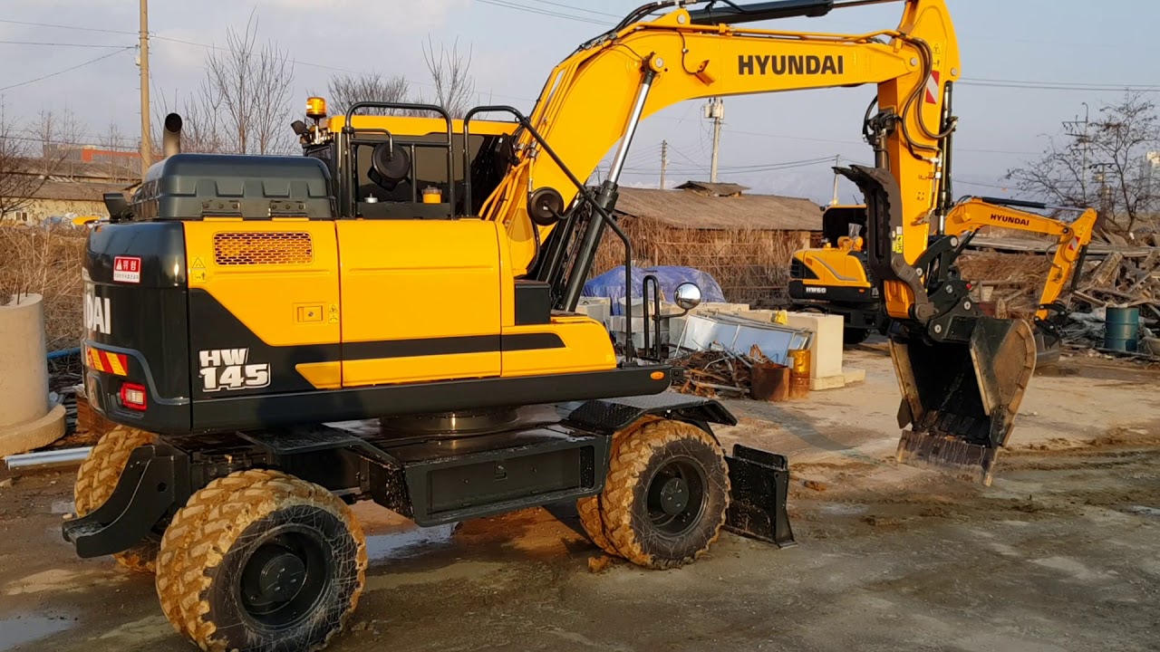 따끈 따끈한 현대 HW145 신형모델입니다 잘 나왔네요 - YouTube