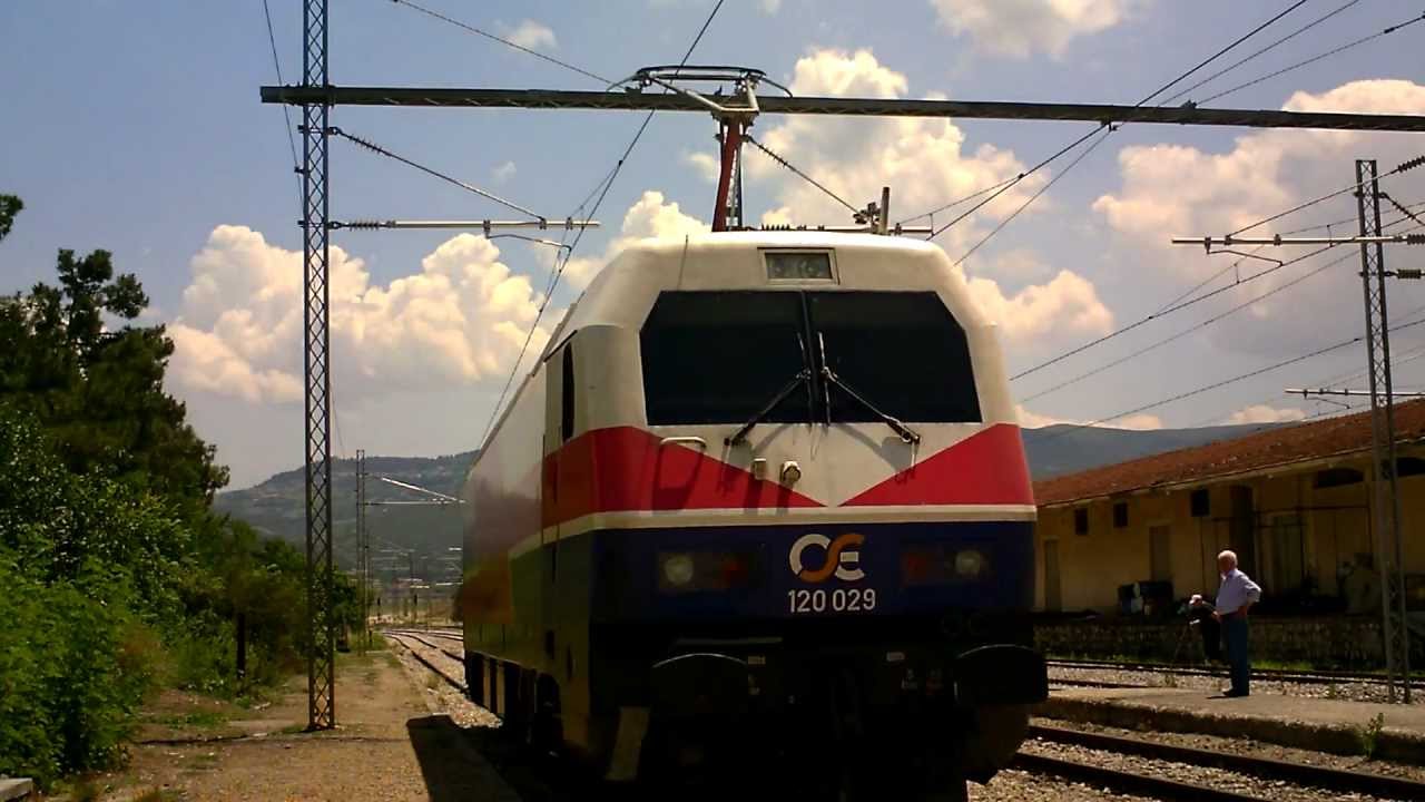 Locomotive change at Domokos Greece "part 1" (03/06/12) - YouTube