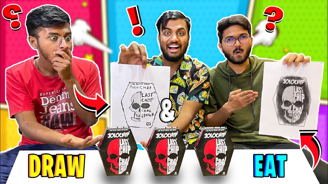 Draw & Eat Challenge 😱 What You Draw You Have To Eat Challenge 😍 - YouTube