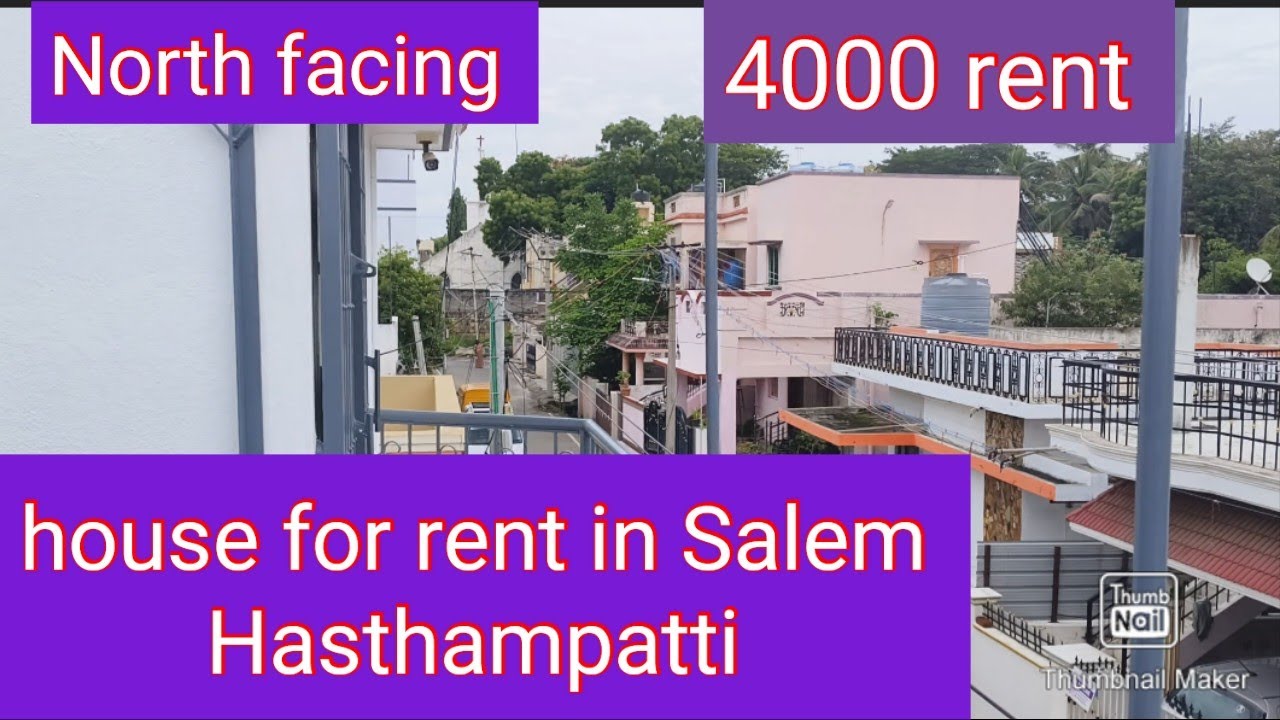 4000/- rent North facing first floor house in Salem Hasthampatti - YouTube