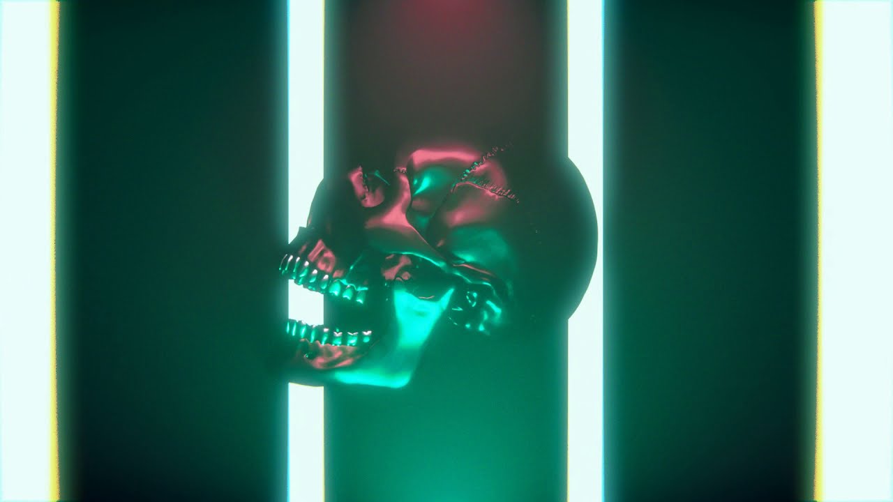 VJ Loop - Spinning Skull - YouTube