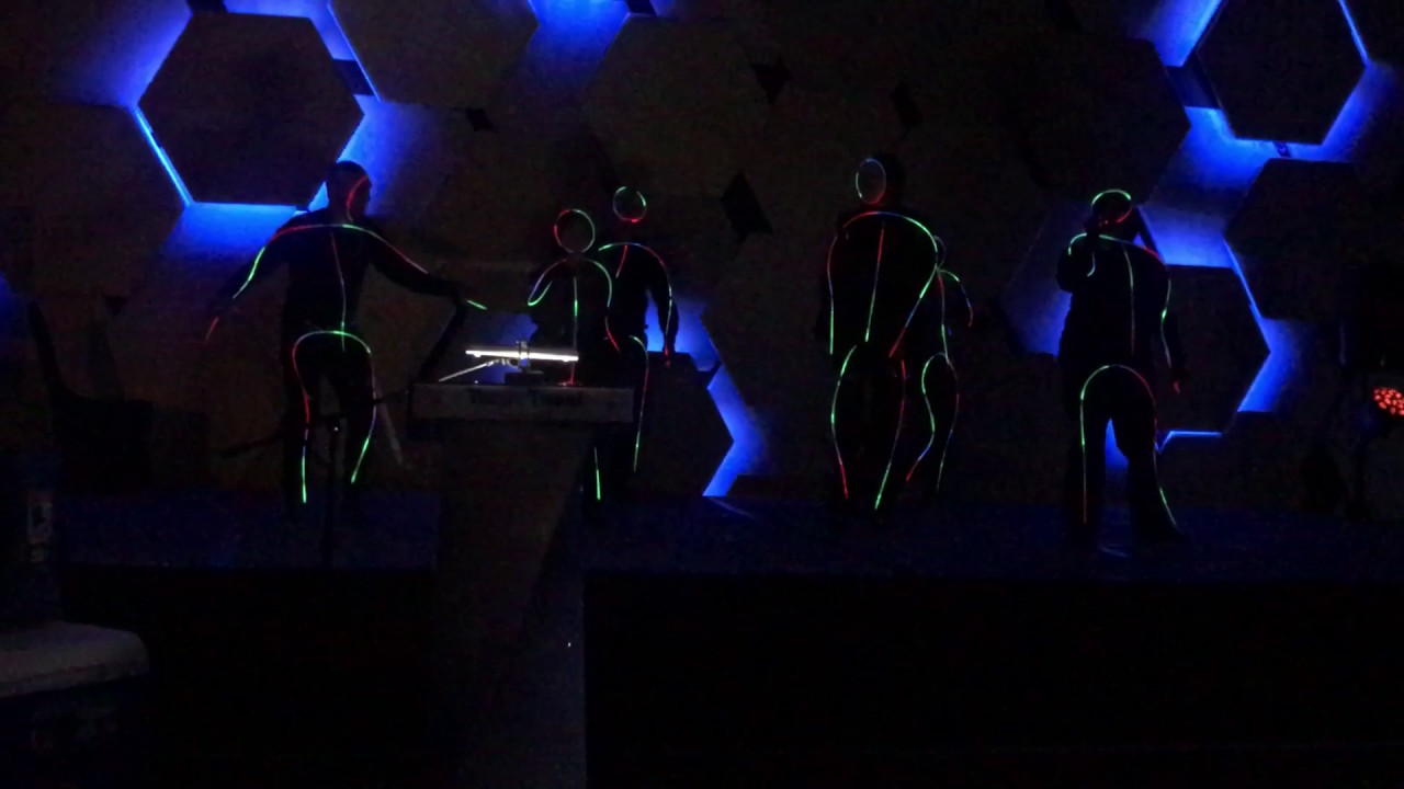 Stick Man Neon Dance - YouTube