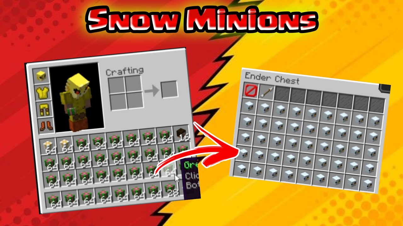 I Got 100 Snow Minions in Fakepixel Skyblock 😱 - YouTube
